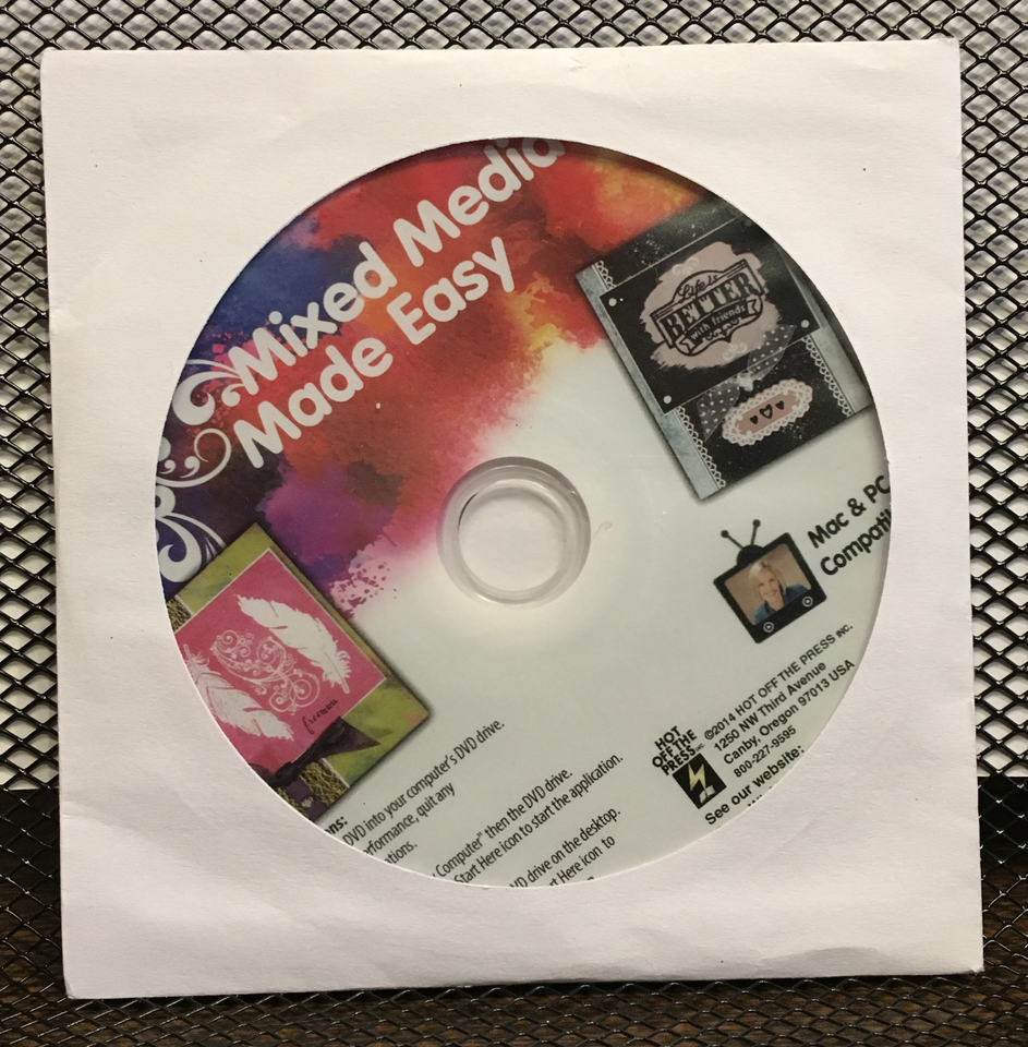 Mixed Media Made Easy DVD - Techniques Paper Crafts Cards Scrapbook How ...