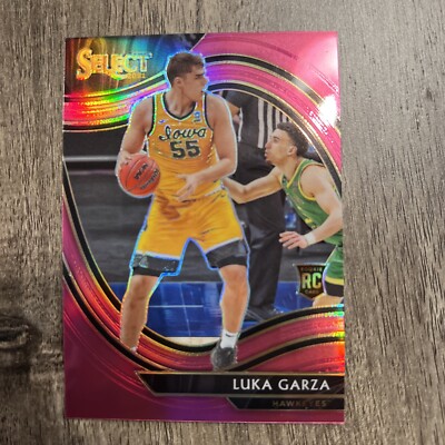 2022 NBA Chronicles Select Draft Picks Courtside Luka Garza RC Pink ...