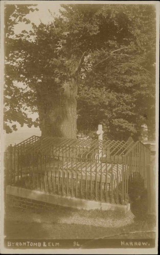 Harrow Middlesex Byron Tomb Elm Tree 1900s-20s Real Photo Vintage ...