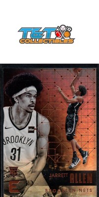 2017-18 Panini Essentials Orange #161 Jarrett Allen Brooklyn Nets RC 6 ...