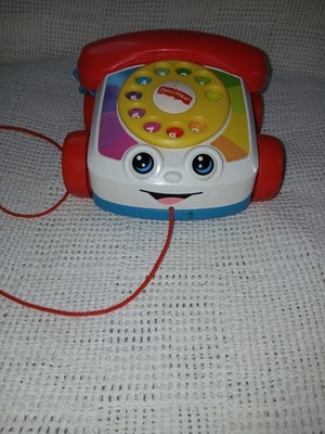 2015 Fisher Price Chatter Telephone Phone Pull Rotary Dial toy Hello ...