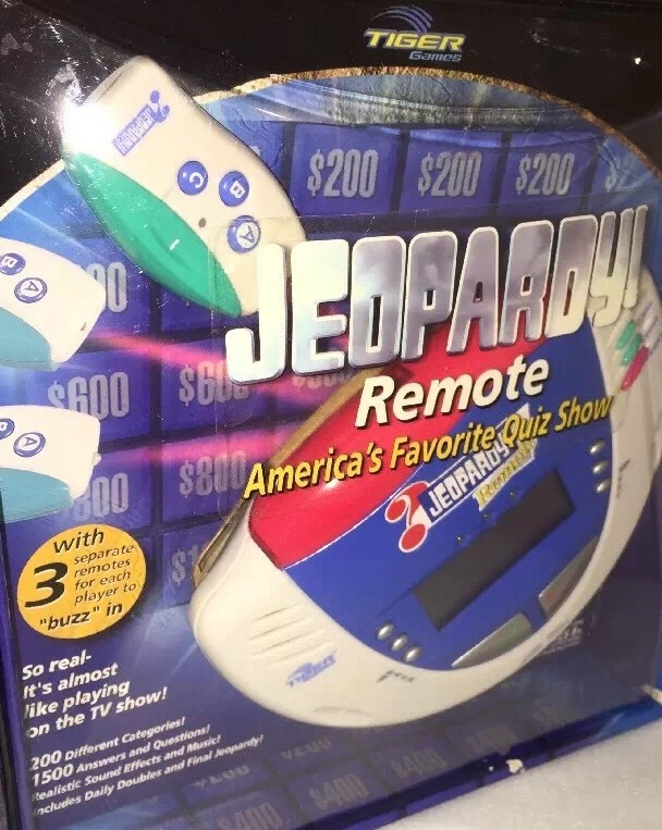 Tiger Games Jeopardy Remote Electronic Handheld Game Hasbro 2003 for ...