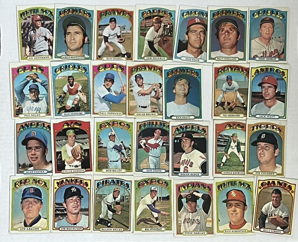 1972 - 1974 Topps Baseball - 400 Card Lot - Mostly Commons Some Stars ...