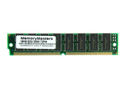 16MB EDO MEMORY NON-PARITY 60NS SIMM 72-PIN 5V 4X32 GOLD LEADS | eBay