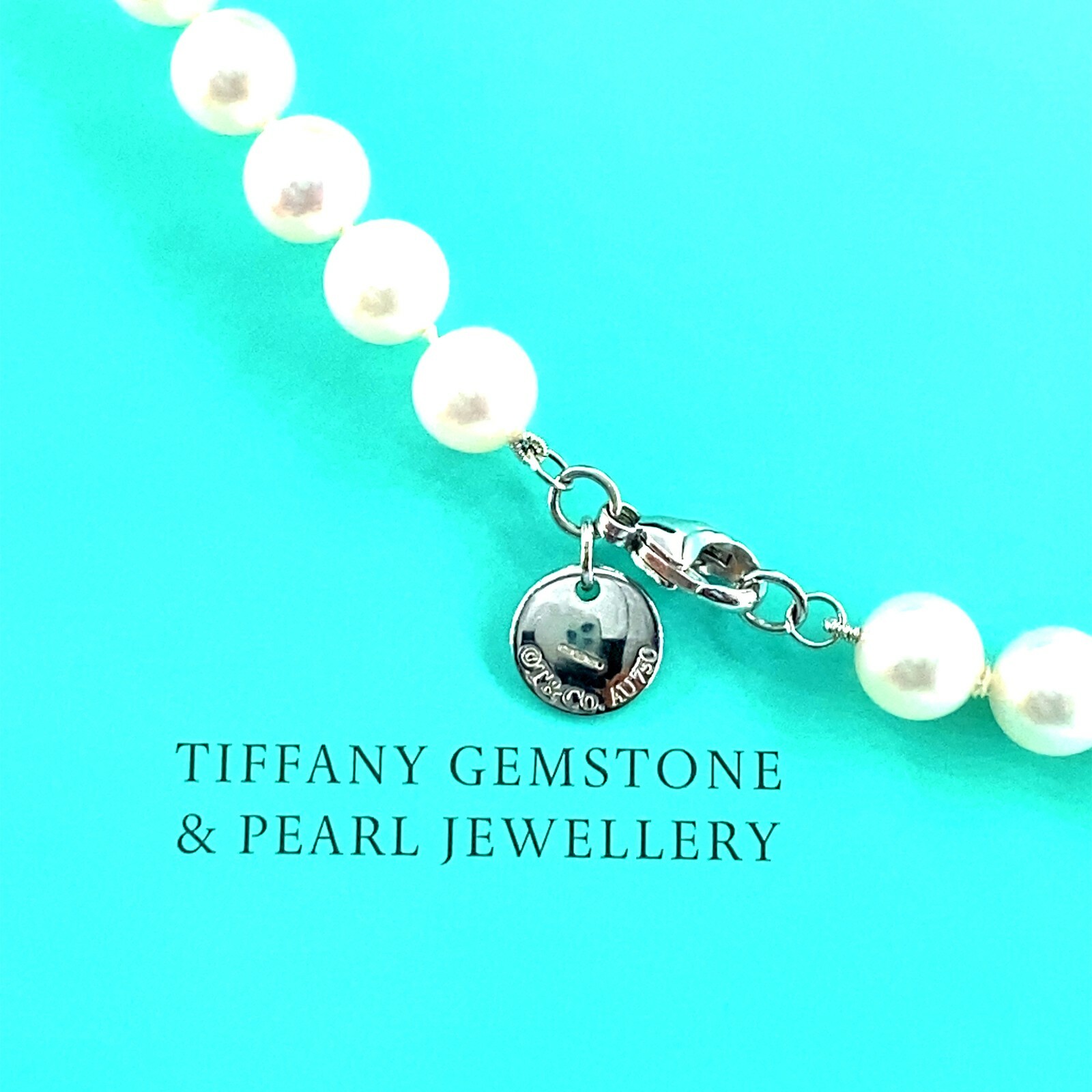 AUTHENTIC PEARL NECKLACE TIFFANY & Co STAMP IN WHITE … - Gem