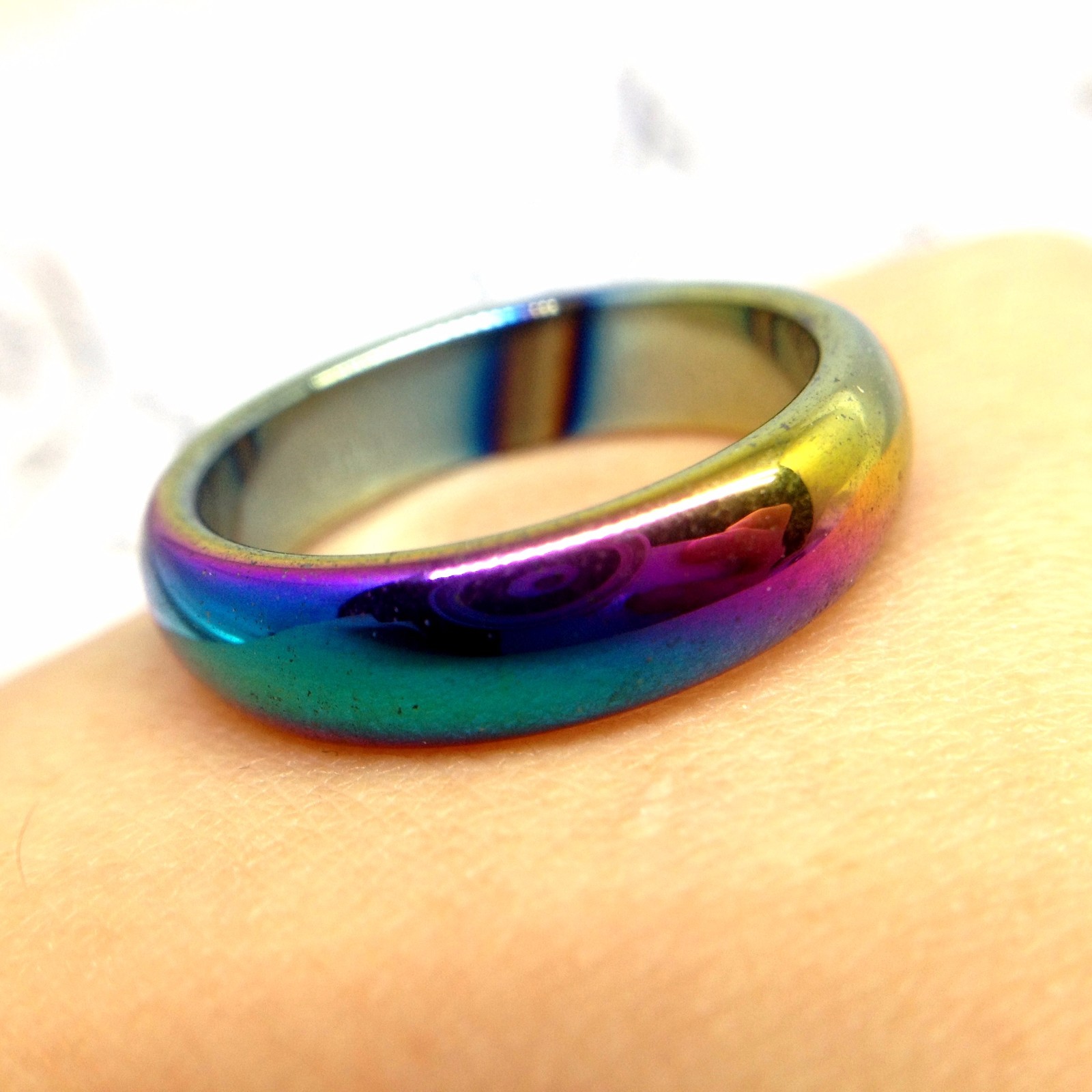 Leklai Rainbow 7 Color Ring Thai Amulet Wicca Lucky Power Occult Metal ...