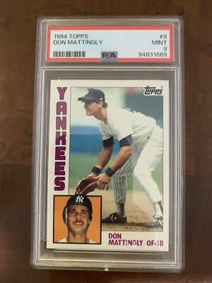 1984 Topps Don Mattingly #8 PSA 9 MINT Rookie RC | eBay