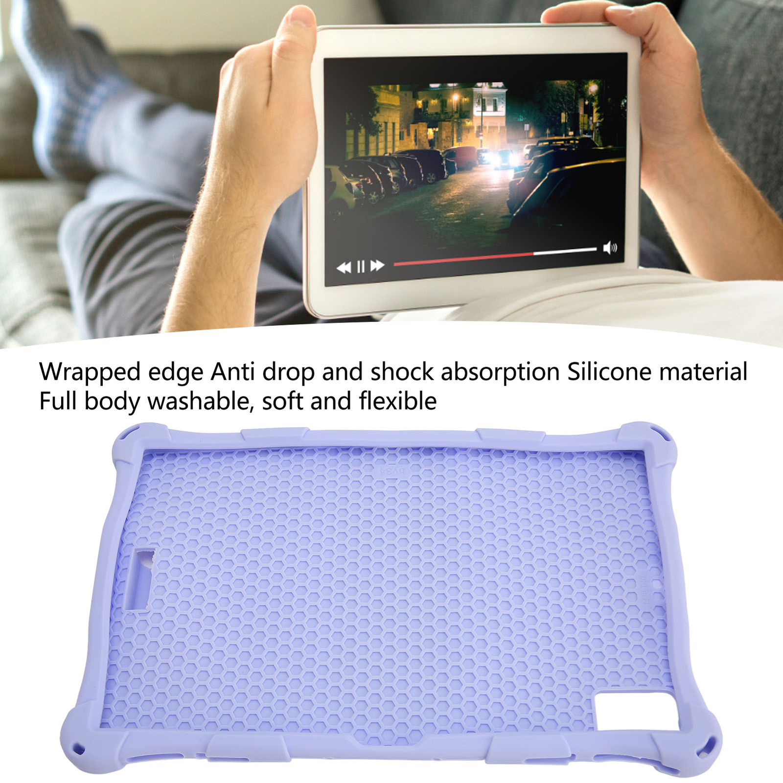 10.4in Tablet Case For T40 Pro T40 Plus Shock Absorption Soft Silico ...