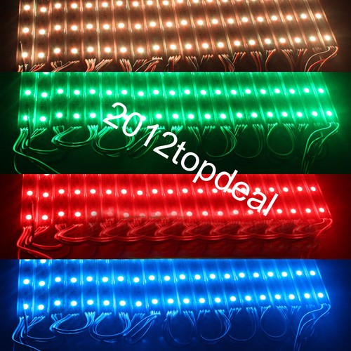 10pcs 3LED Module 5050 SMD Waterproof Lamp LED Strip String Light DC ...