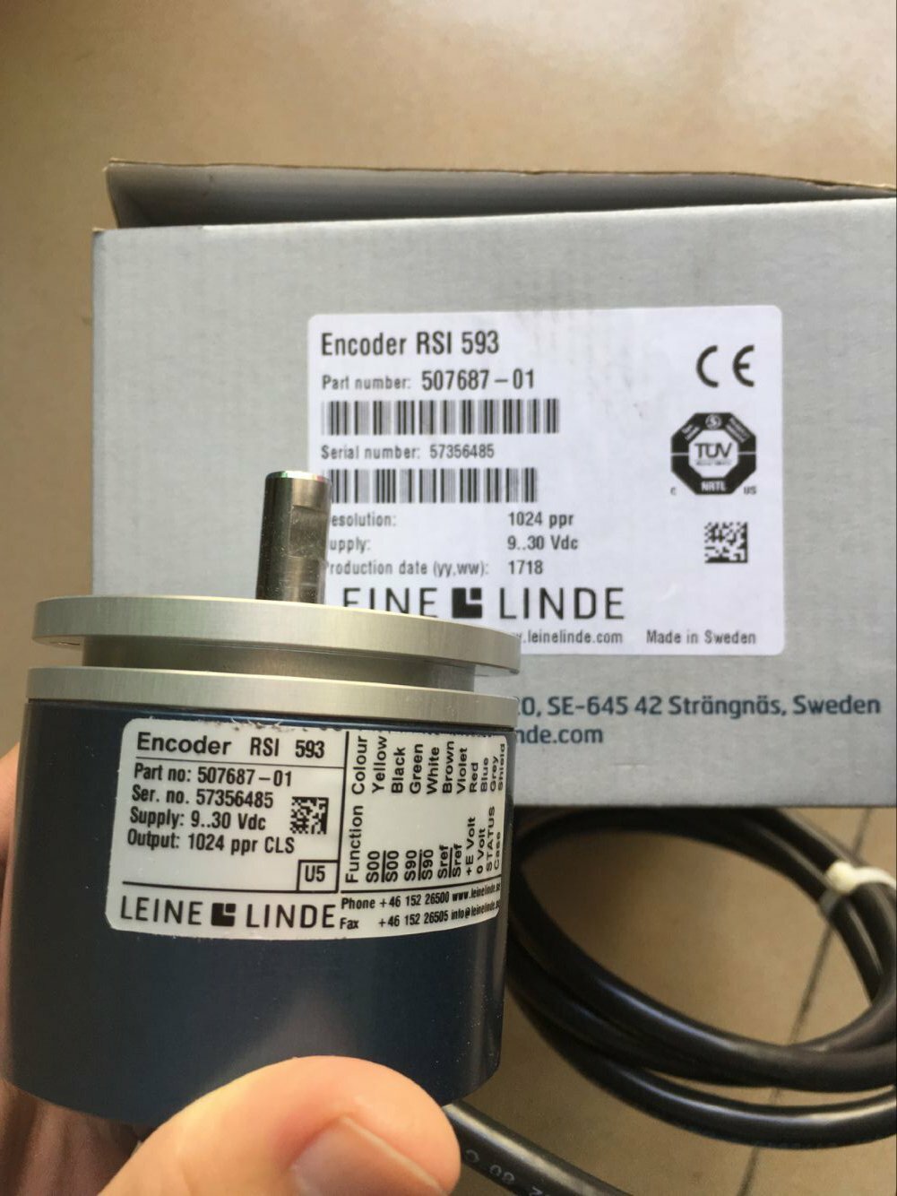 1PC New LEINE&LINDE ENCODER RSI593 RSI 593 507687-01 IN BOX Fast ...