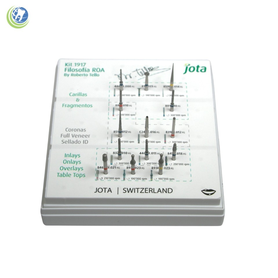 Jota 1917 Dental Diamond Burs ROA Philosophy by Roberto Tello - 14 Pcs ...