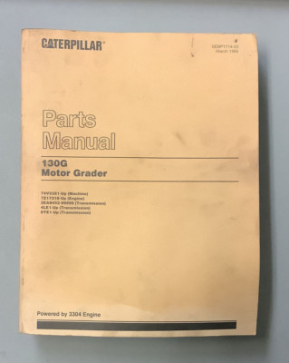 CAT Caterpillar 130G Motor Grader Parts Manual (e2) | eBay