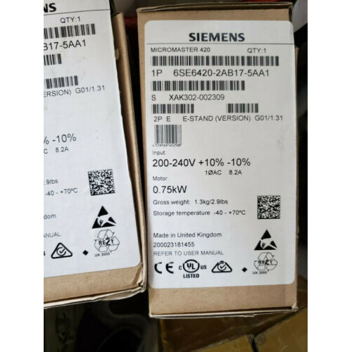 1PC Original 6SE6420-2AB17-5AA1 New In Box 6SE64202AB175AA1 Expedited ...