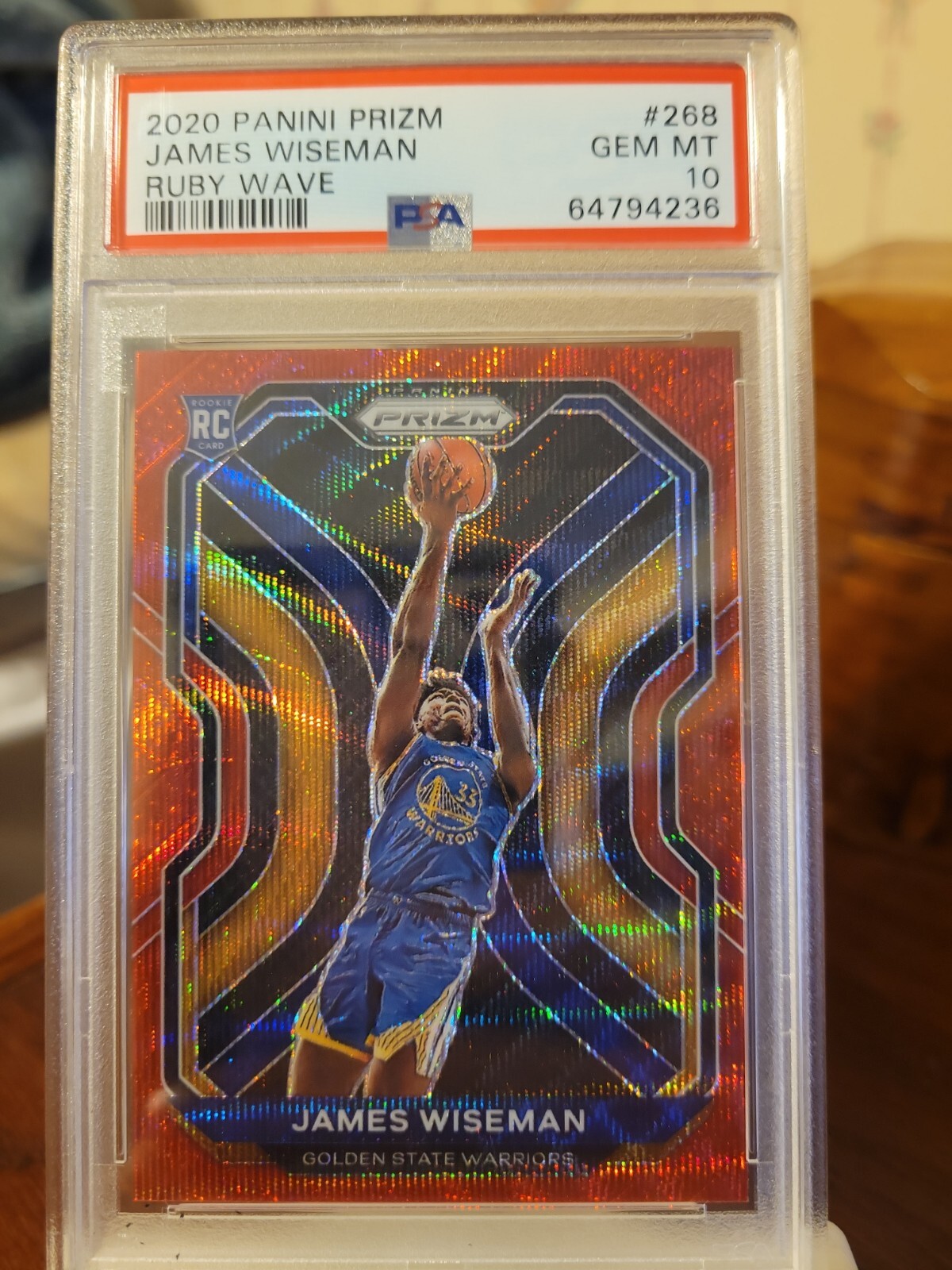 2020 Panini Prizm #268 James Wiseman Ruby Wave PSA 10 Gem Mint | eBay