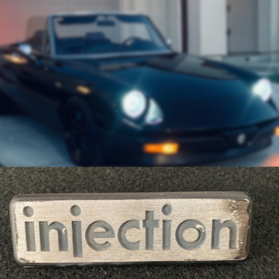 Alfa Romeo Factory S3 SPIDER 2.0 TRUNK SPOILER EMBLEM "Injection" | eBay