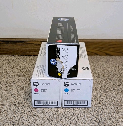 *NEW* Genuine HP 305A CE411A CE412A CE413A 3 Pack Color Set Toner ...
