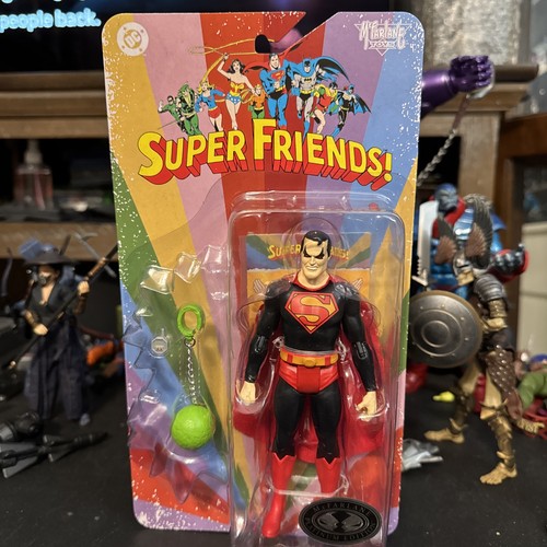 DC Retro Super Friends EVIL SUPERMAN 6" Figure Platinum NEW McFarlane ...