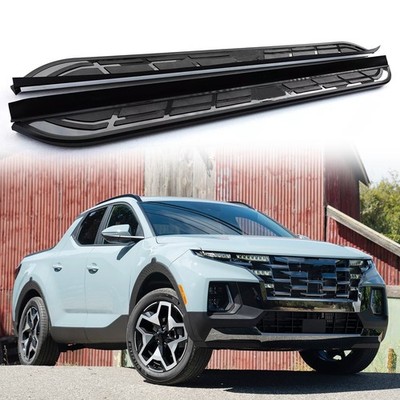 Black Running Board Side Step Pedal Nerf Bar Fits Hyundai Santa Cruz ...