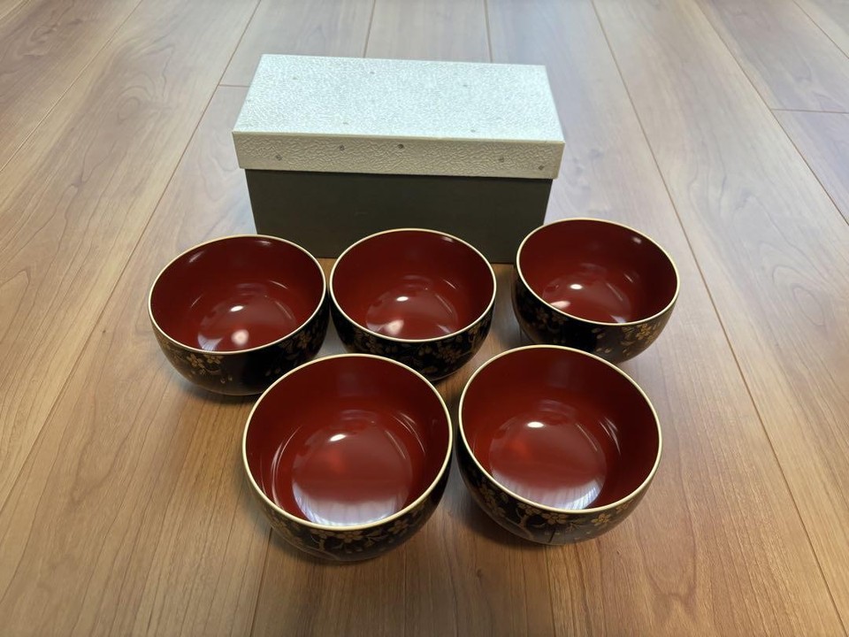 Yachiyo Bigai Bowl Set of 5 Made in Japan Traditional Kanazawa Craft Duty Paid o | eBay UK