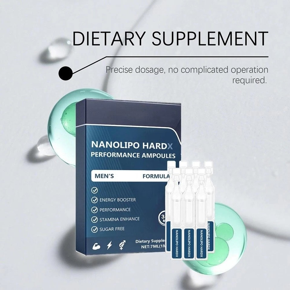 2025 New NanoLipo HardX Performance Ampoules - Men's Energy Booster Performance | eBay