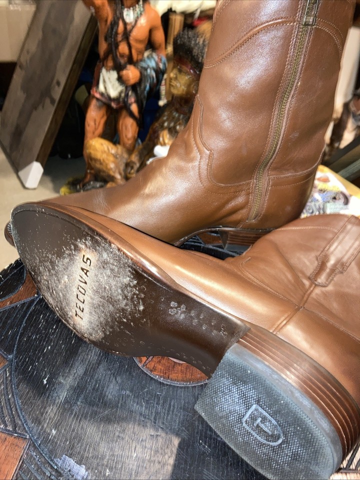 Tecovas The Earl Men's Western Chocolate Boots Size 12 EE | eBay