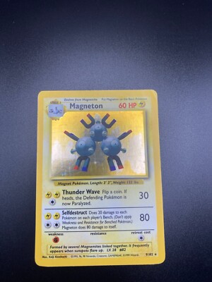 Base Set Magneton 9/102 Pokémon TCG Holo RARE | eBay
