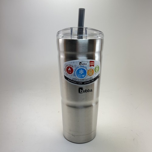 Bubba 24oz Stainless Steel Tumbler with Clear Lid Insulated Travel Mug ...