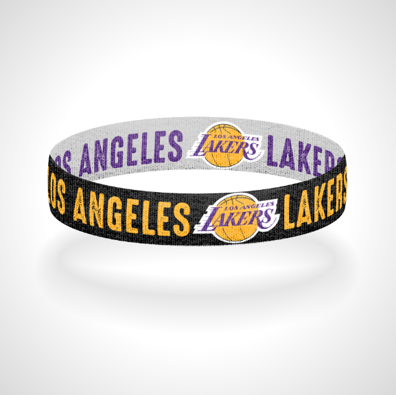 Reversible Los Angeles Lakers Bracelet Wristband LA Lakers Laker Nation ...