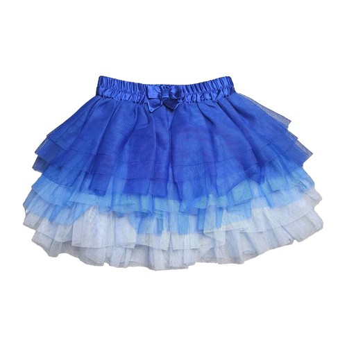 The Childrens Place Blue Satin Tulle Tiered Skirt Toddler Girl 4T | eBay