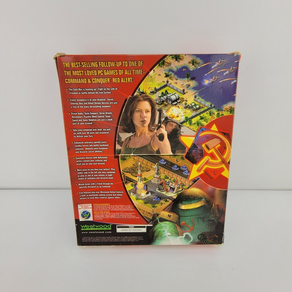 EA Games Command & Conquer Red Alert 2 Big Box PC Game 2000 Factory ...