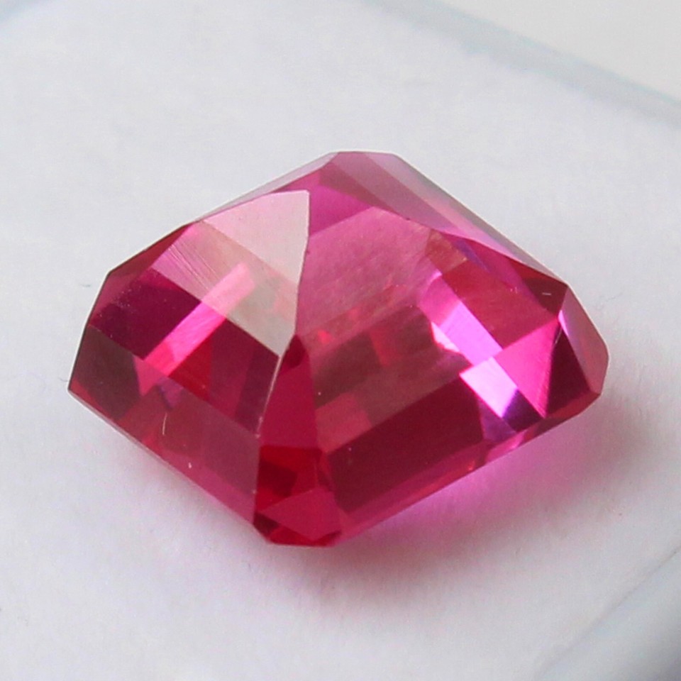 7.75 Ct Certified Natural Utah Red Beryl Bixbite Square Flawless AAA+ ...