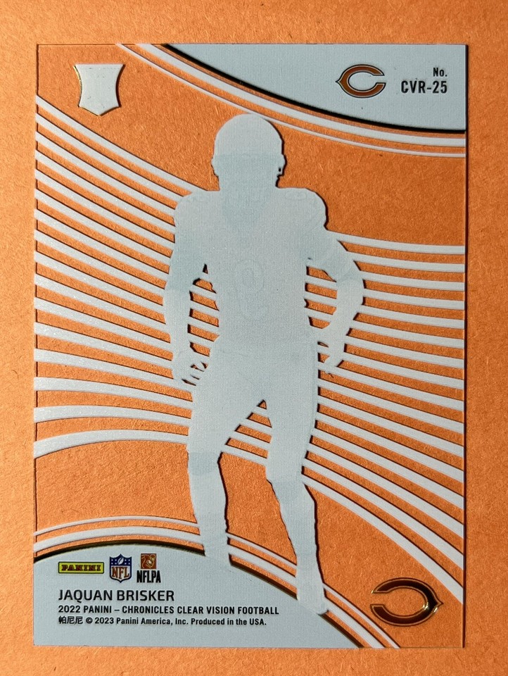 2022 Panini Chronicles Clear Vision Jaquan Brisker Rookie RC #CVR-25 ...