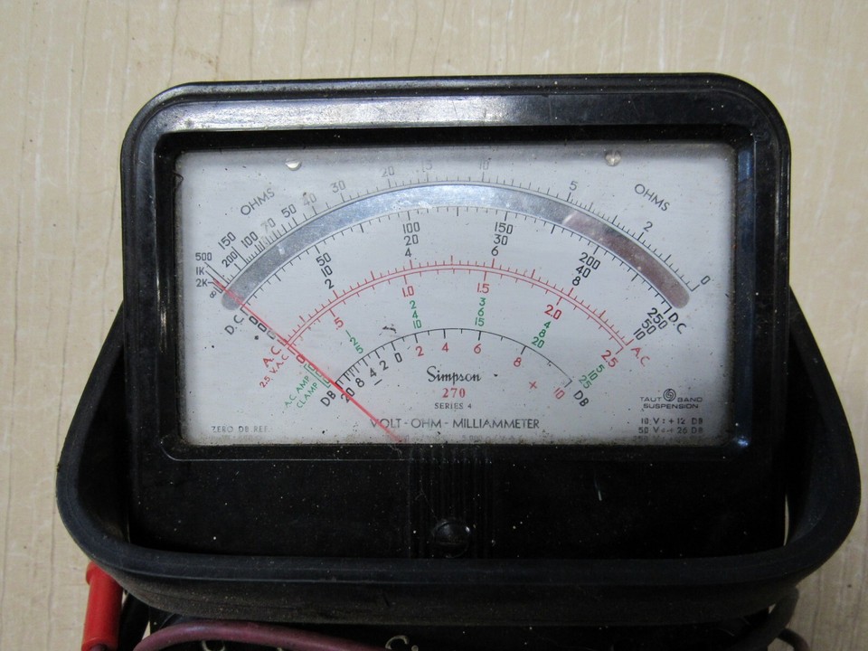 Simpson 270 Series Analog Volt-Ohm Milliammeter | eBay