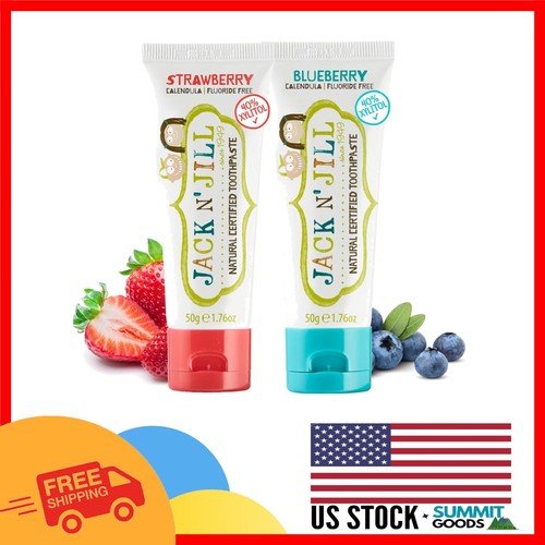 Organic Toddler Toothpaste - Natural, 40% Xylitol, Strawberry ...