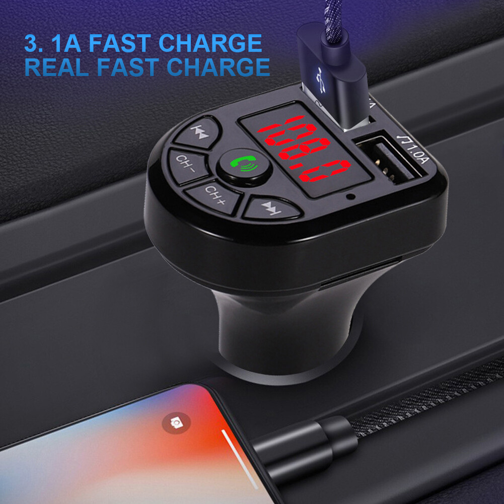 5# Mp3 Player Receiver Wireless Call Car Charger Support U Disk ...