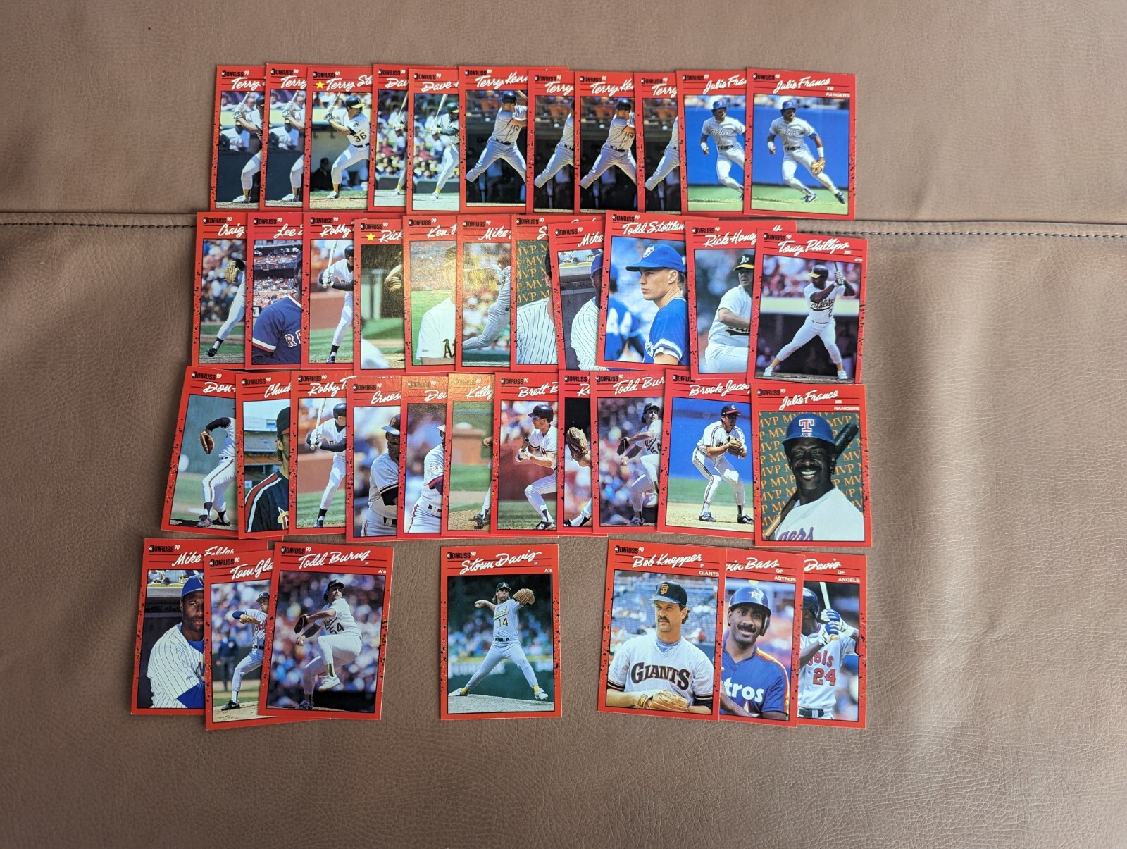 1990 Donruss Baseball Error 40 Cards Lot No Dot After Inc | eBay
