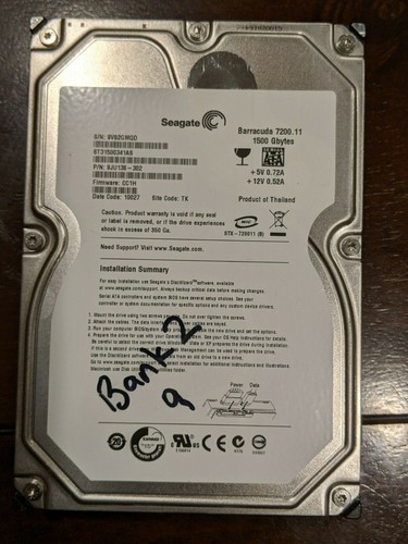 Seagate Barracuda 7200.11 1.5TB Internal 7200RPM 3.5" (ST31500341AS ...