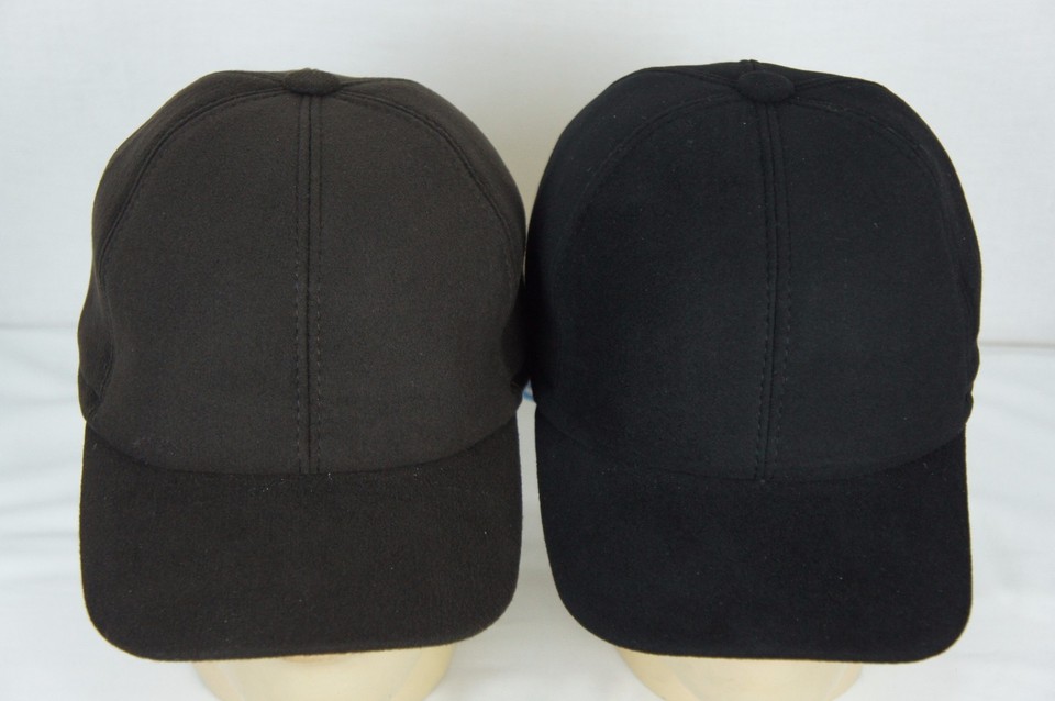 BROWN or BLACK Cashmere like BASEBALL TRUCKER TRAPPER EARFLAP CAP HAT M ...