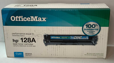 Genuine OEM OfficeMax CE321A (OM04913) Cyan Toner Cartridge | eBay