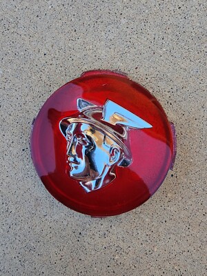 1952 Mercury Car Trunk Rear Red Emblem Crest Plastic Insert New Or NOS ...