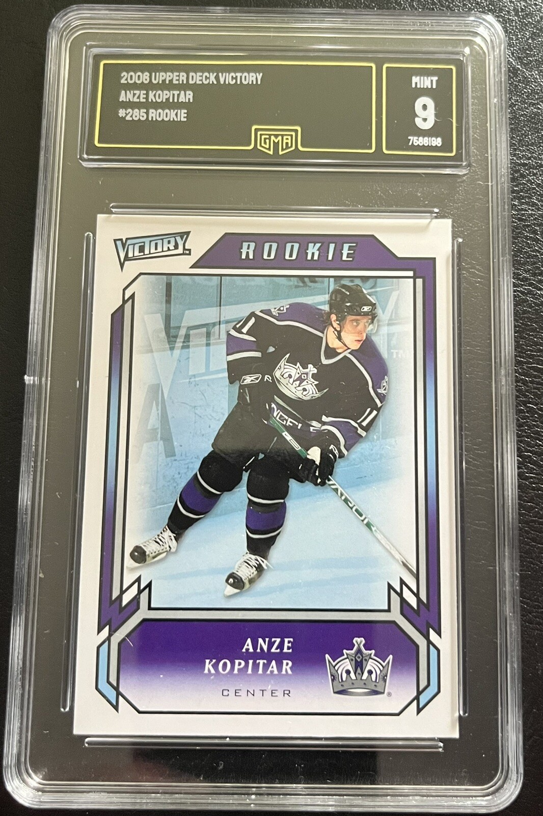 GMA 9 Mint ANZE KOPITAR 2006/07 UPPER DECK VICTORY ROOKIE CARD! LA ...