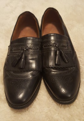 Classic Allen Edmonds Black Wingtip Loafers Men's Sz 12 EUC | eBay