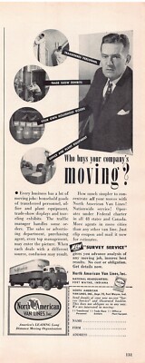 North American Van Lines Fort Wayne Indiana Vintage Magazine Print Ad ...
