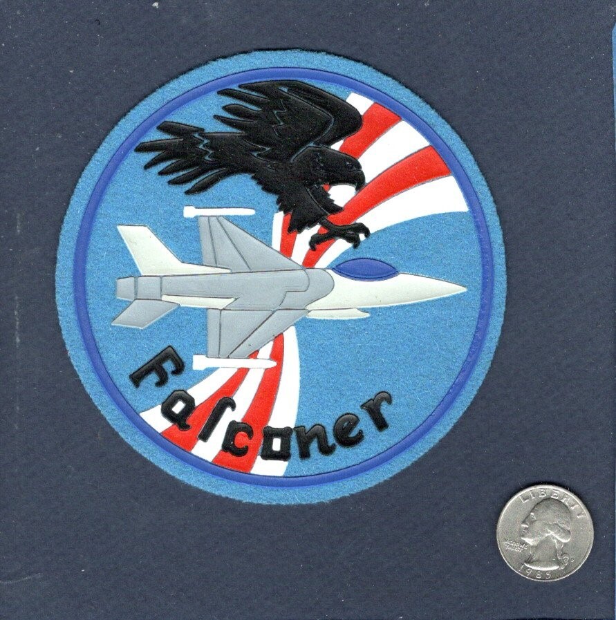 FALCONER F-16 Falcon USAF ANG Squadron Aircraft Patch | eBay