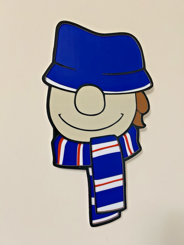 Large Union Bears Mascot UB07 3D Rangers Wall Hanger Ultras 12” For Bar ...