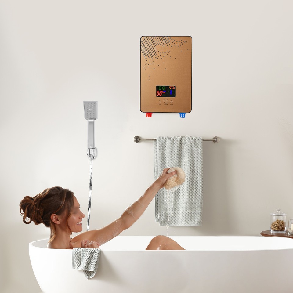 Tankless Water Heater 3S Heating Touch Screen Control Kitchen Bathroom ...