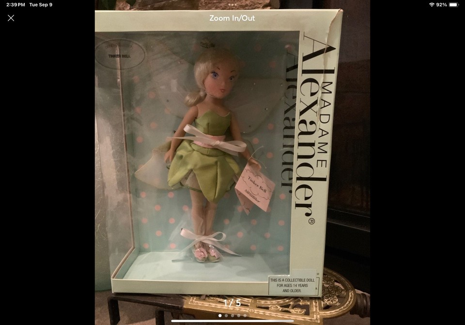 Madame Alexander Doll - Tinker Bell 10" Disney | eBay