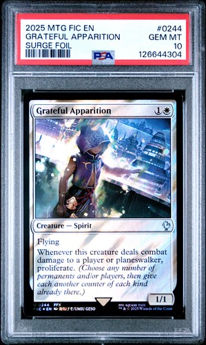 2025 MTG FINAL FANTASY COMMANDER SURGE FOIL #0244 GRATEFUL APPARITION ...