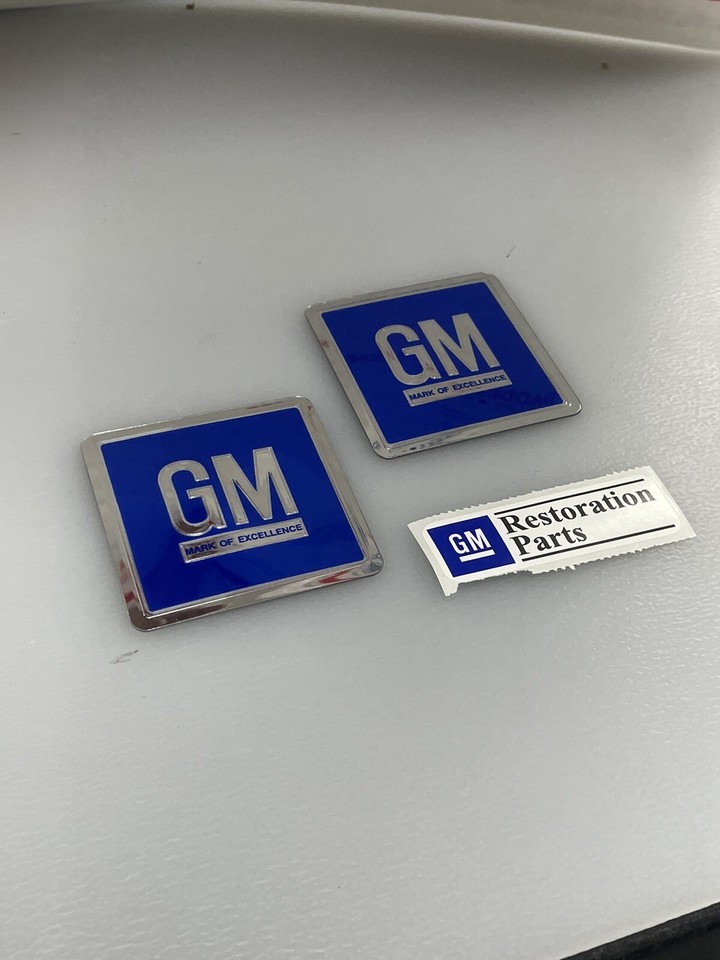 68-82 Door GM Decal BLUE 3M ALL GM Vehicles PAIR Reproduction Sold in a ...