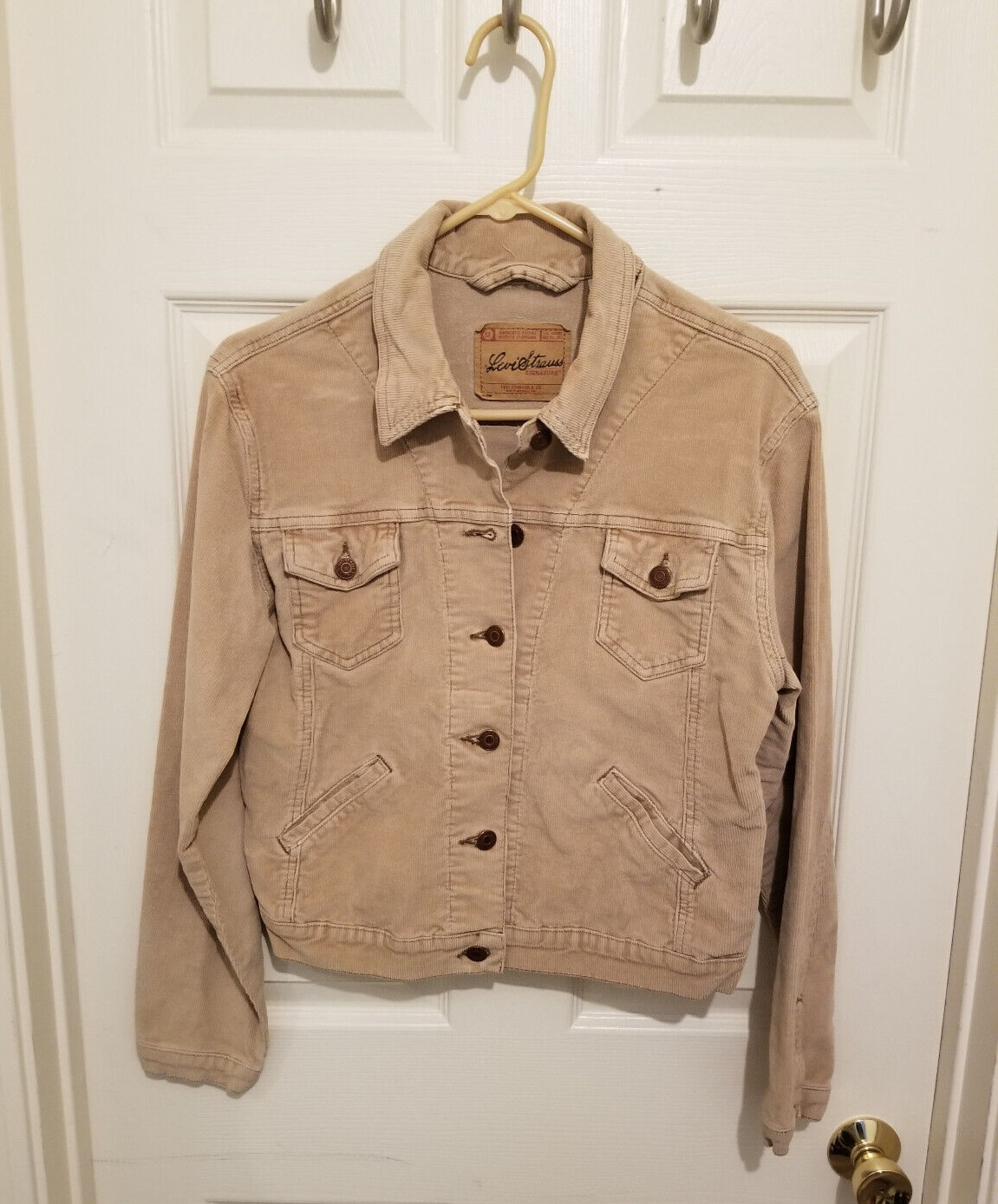 Levis Signature Beige Tan Corduroy Trucker Jacket Mis… - Gem